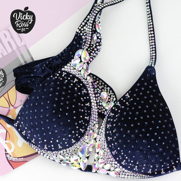 Competition Bikini with Molded Push-up Cup | Blue Fitness Competition ...