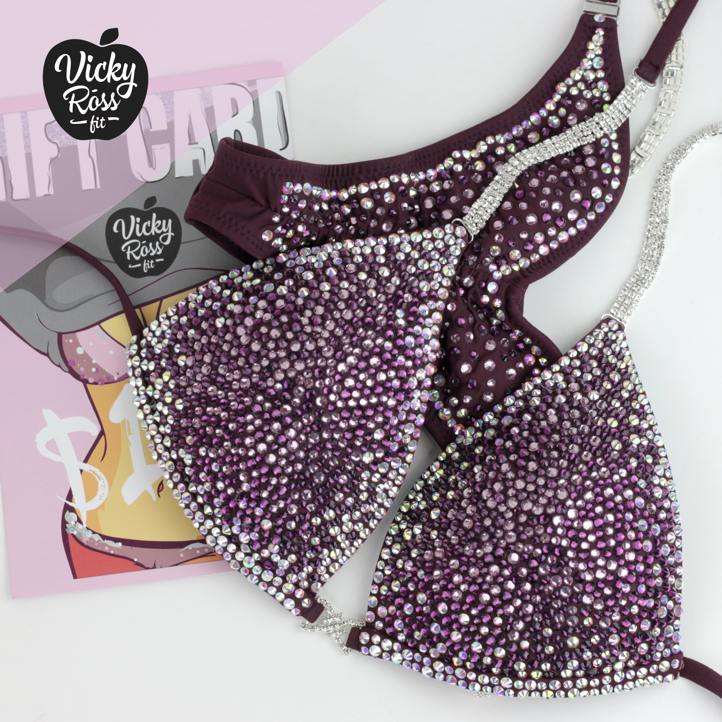 Custom Competition Bikini | Reach Plum Vine - Vicky Ross Fit